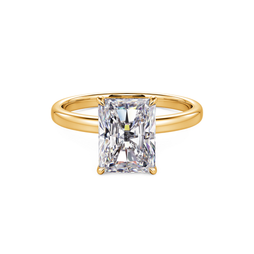 "I Swear, It's True" 2ct Radiant Cut Side Stone Engagement Ring | She ...